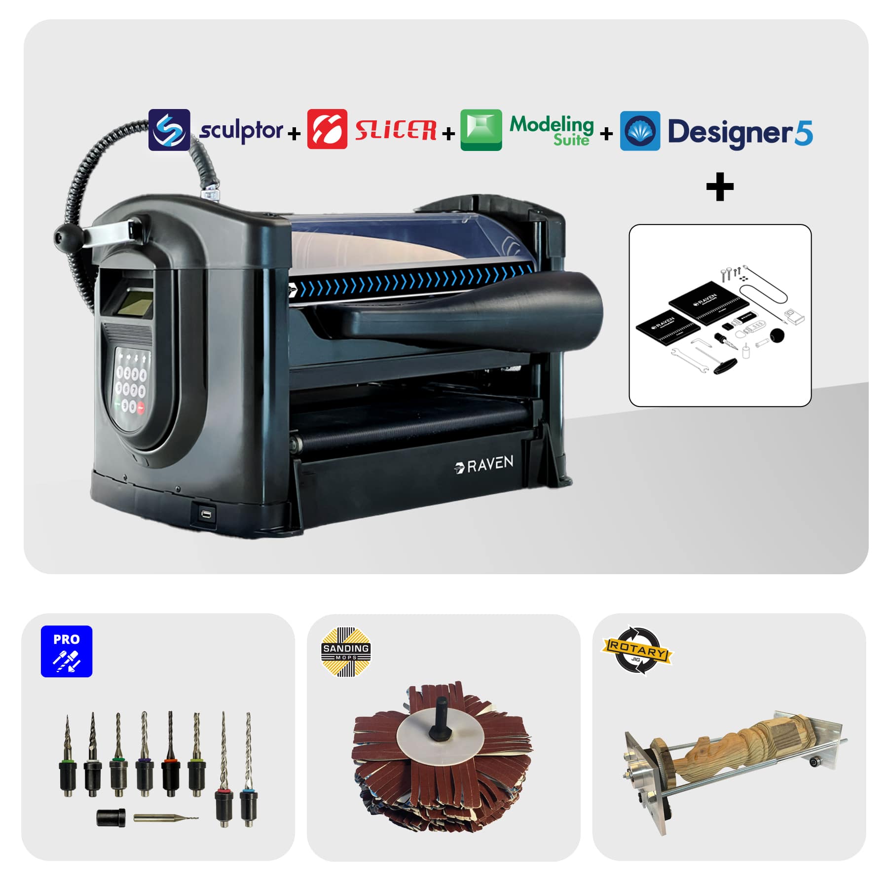 RAVEN CNC Router Prop Makers Bundle - CarveWright CNC Router Systems